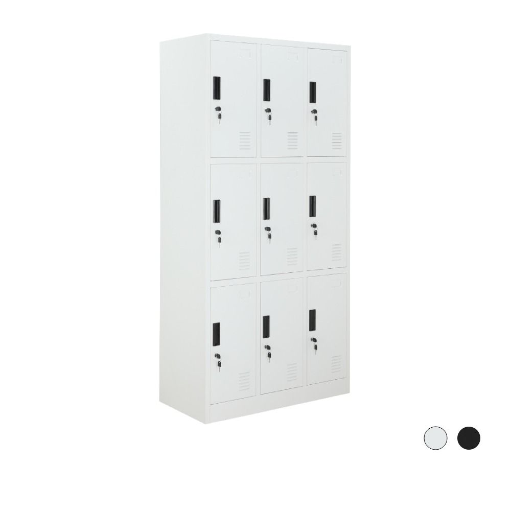 ตู้เหล็กล็อกเกอร์ 9 ช่อง รุ่นโซลิด